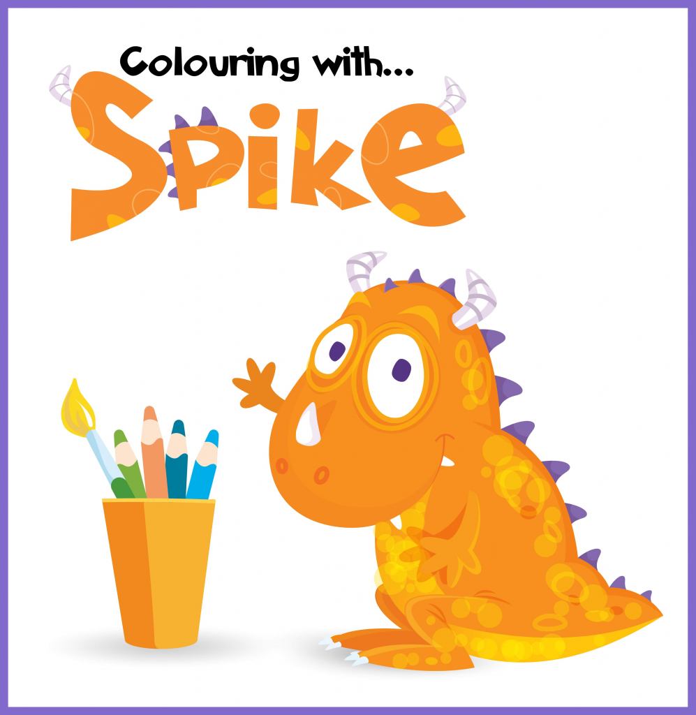 Games & Activities: Colouring with Spike - My Cheeky Monsters